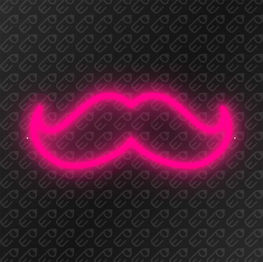 Néon LED mural - Moustache – Dessine-moi un néon