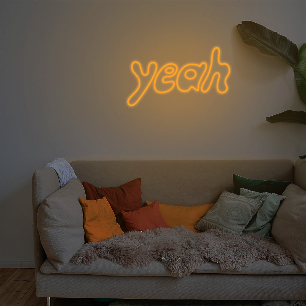 Néon LED mural - Yeah – Dessine-moi un néon